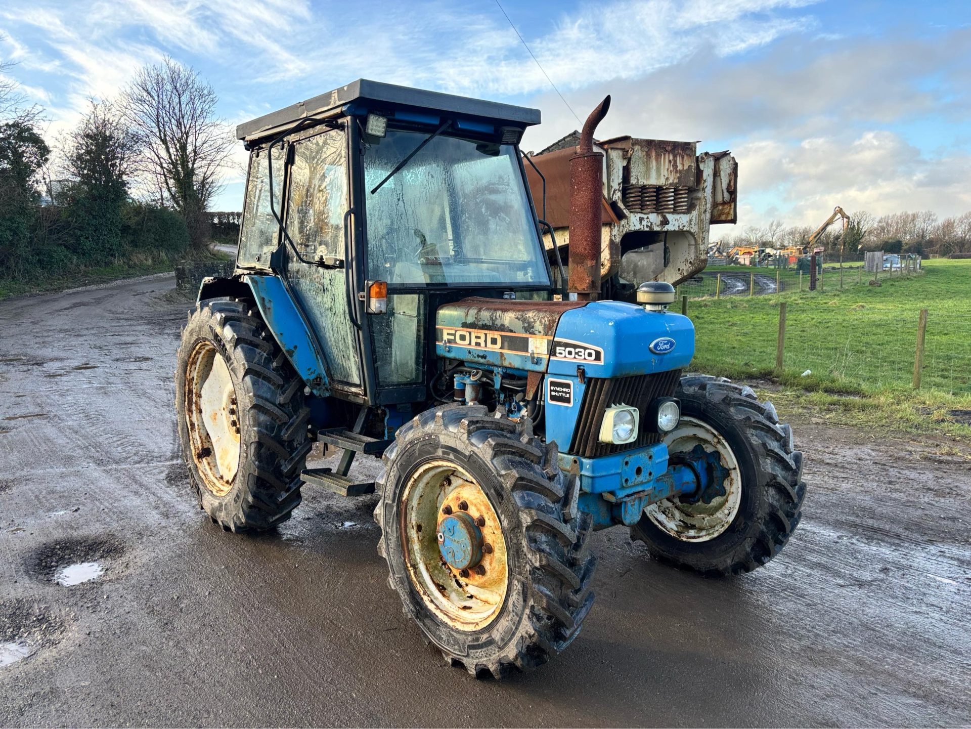 1994 FORD NEW HOLLAND 5030 4 WHEEL DRIVE TRACTOR TRAILER BRAKES ...