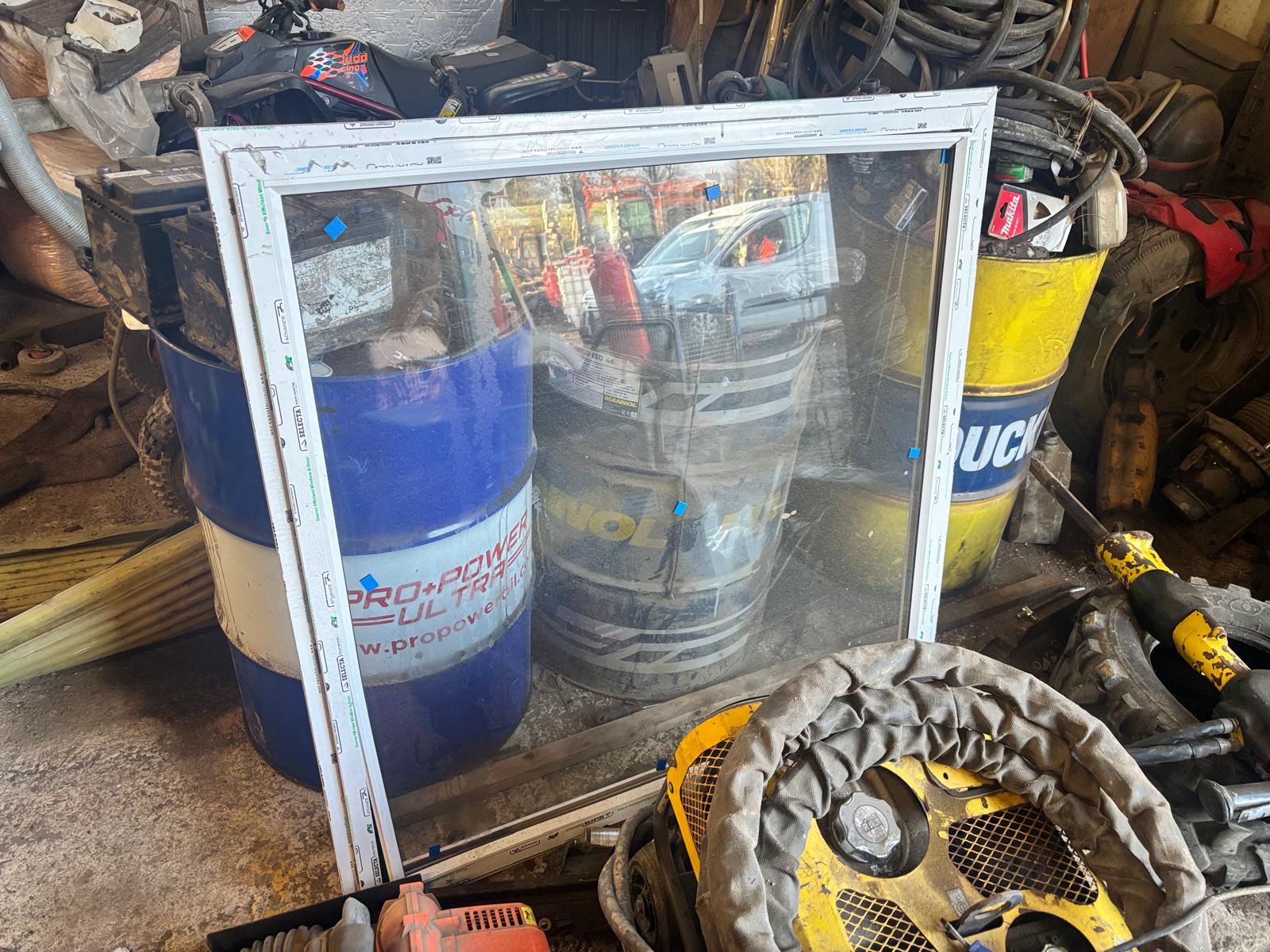 New White UPVC Opening Windo 1225MM X 1235MM with Double Glazed Home ...